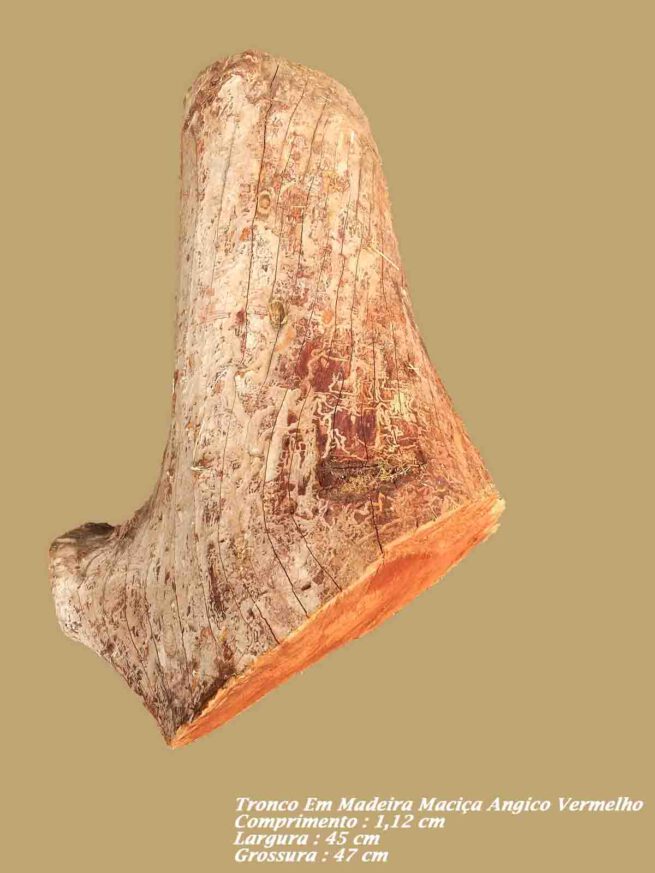 Tronco Em Madeira Maciça Angico Vermelho 02